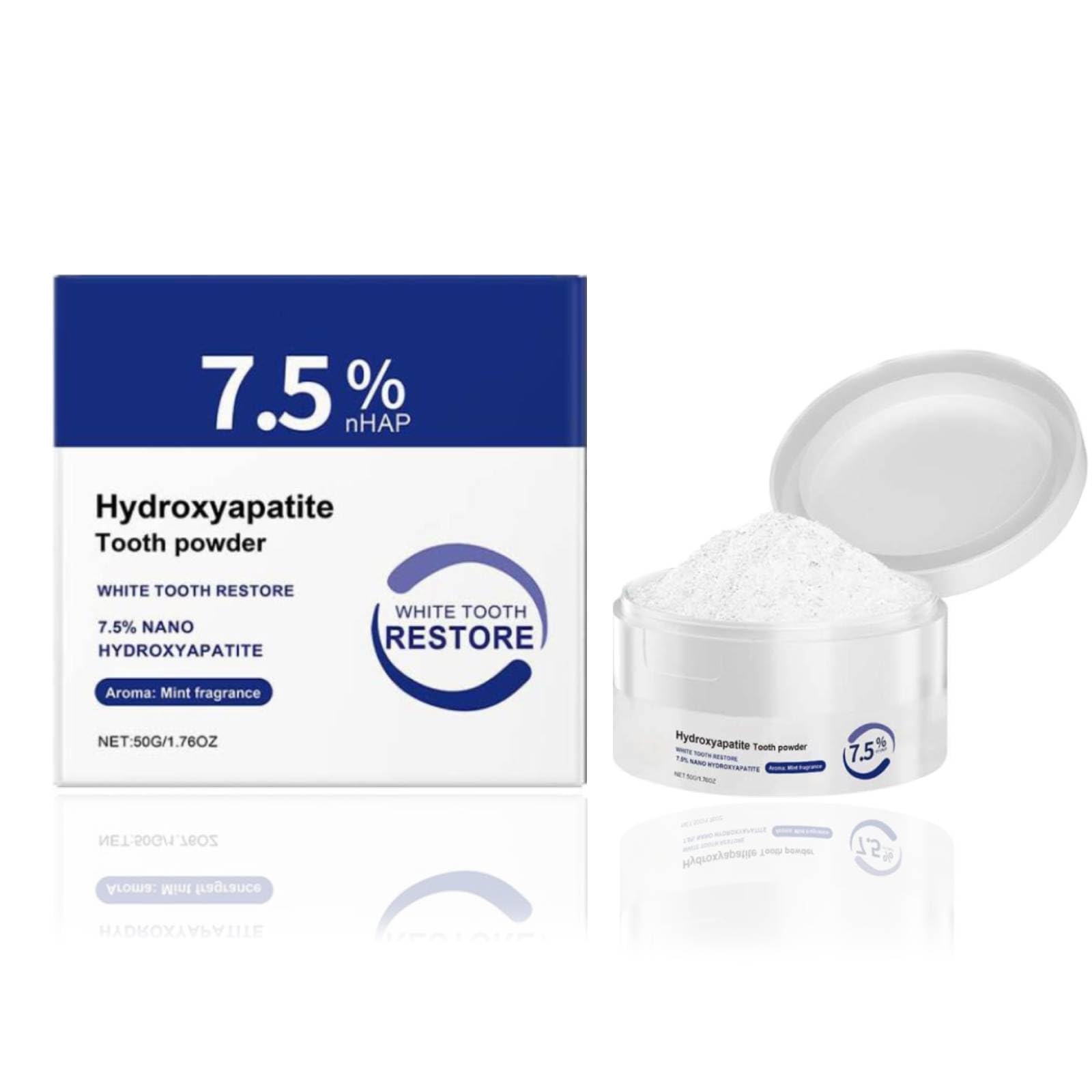 Hydroxyapatite Tooth Powder 7 5 Nano Microcrystalline Hydroxyapatite ...