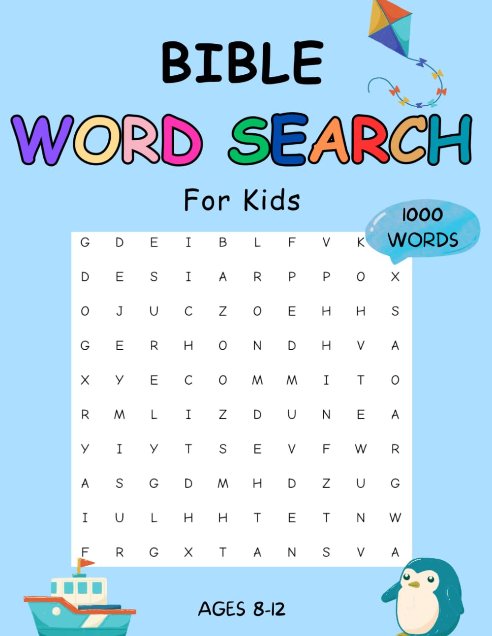 Bible Word Search for Kids Ages 8-12: Go through Famous Bible Stories ...