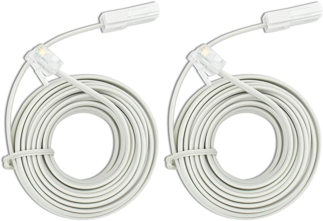 Amazon.com: RJ11 Telephone Cord Line to UK BT 6P2C Pin Modular Phone ...