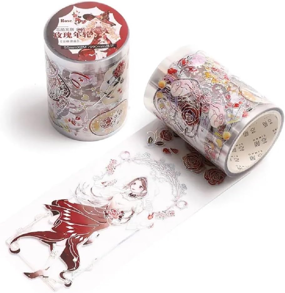 Vitality Girls Scrapbooking Decorative Tapes, Washi Tape Stickers PET ...