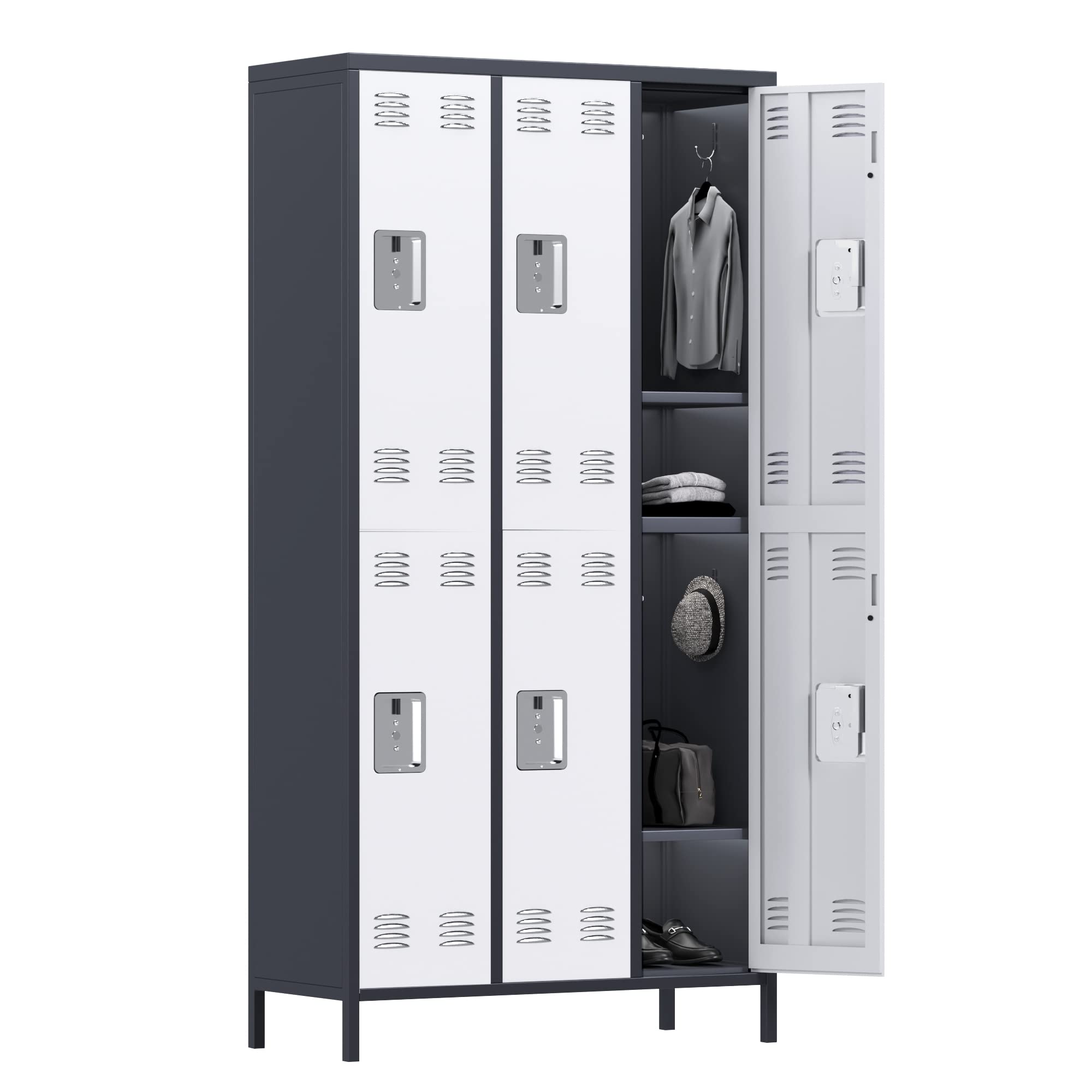 Amazon.com: Aobabo Metal Storage Locker for Office Gym Bedroom ...