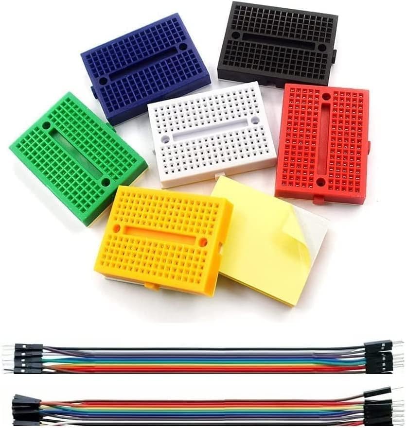 Amazon.com: WWZMDiB 6 Pcs 170 Hole Colorful Mini Breadboard Solderless ...