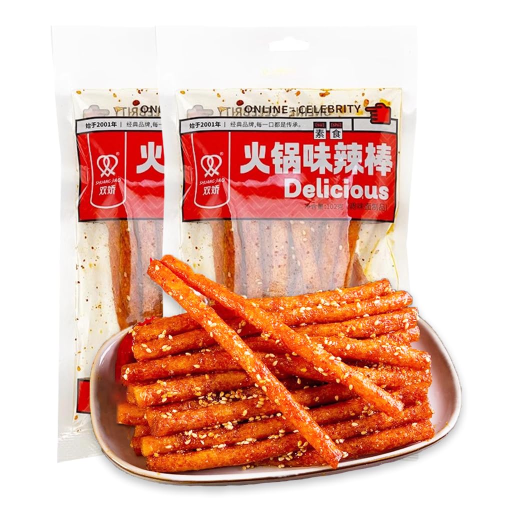 Amazon.com: Fraunitsh Latiao Spicy Strips, 2 Packs Latio, Latiao Gluten ...