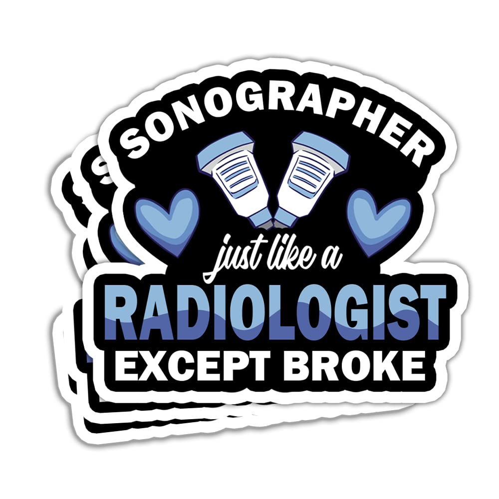 Amazon.com: LECATI (Set of 3) Sonographer Just Like A Radiologist ...