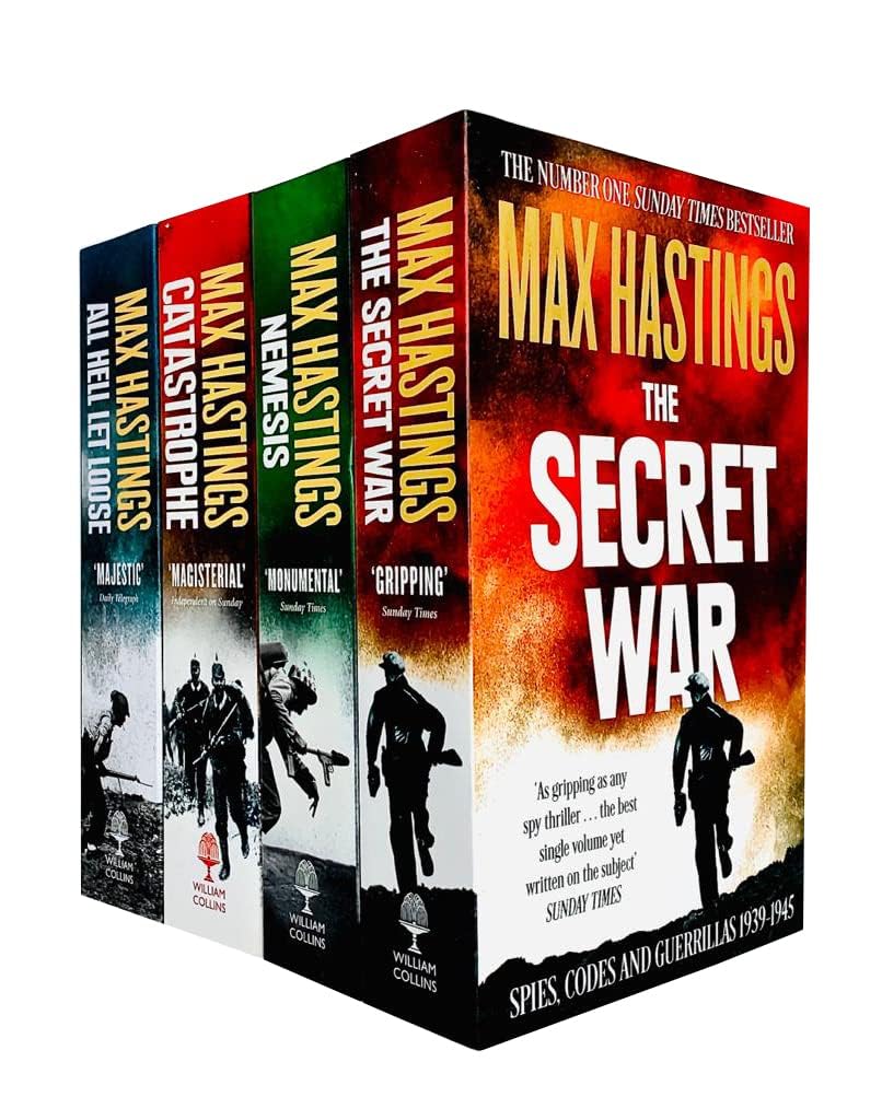 Max Hastings 4 Books Collection Set (The Secret War, Nemesis ...