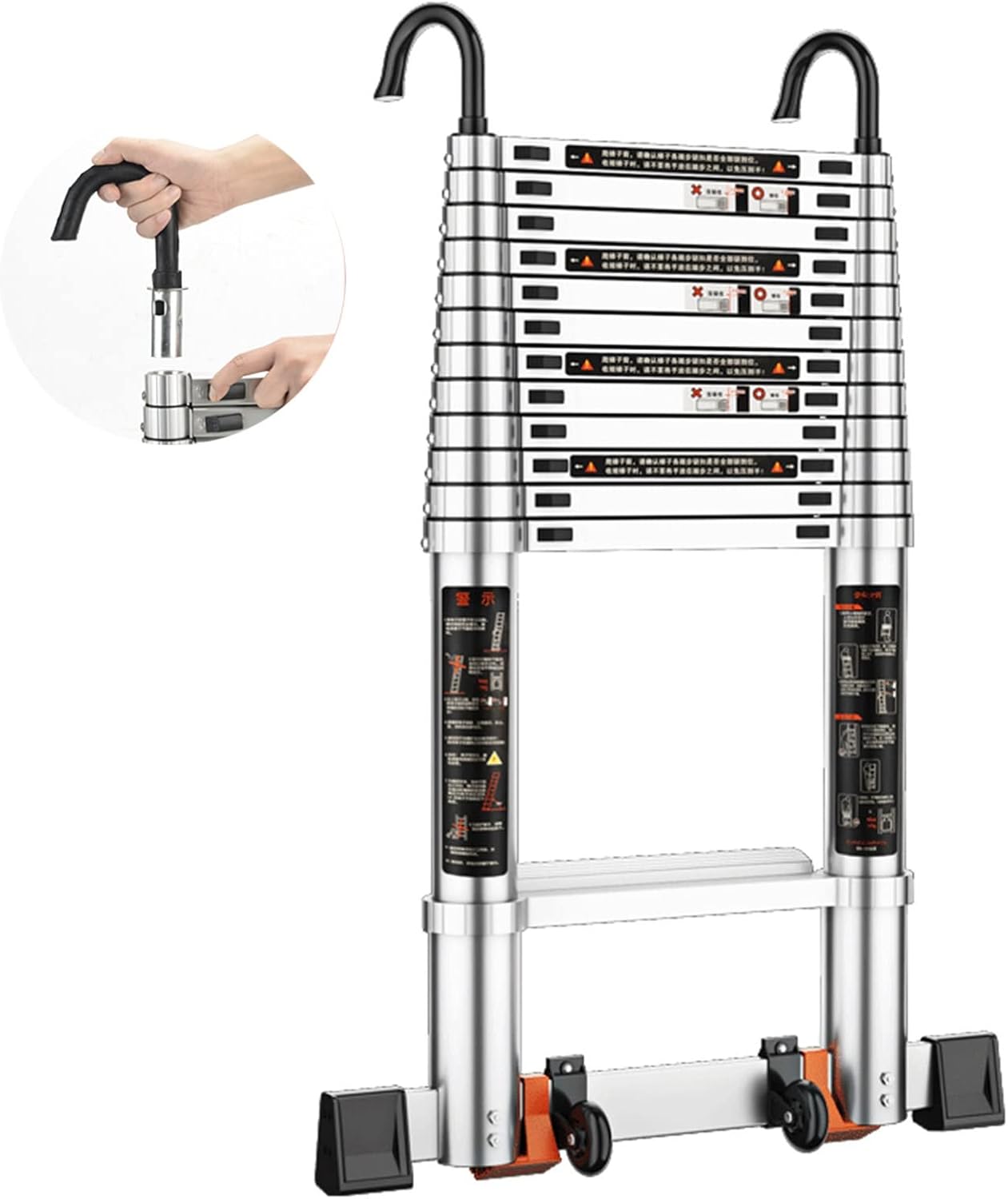 Amazon.com: MIDUNU Telescoping Ladder 10FT/ 14FT/ 16FT/ 20FT Telescopic ...