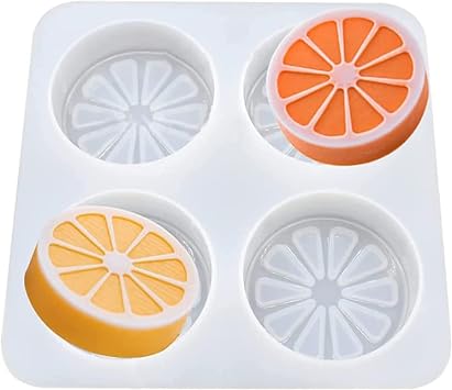 Amazon.com: 4-Cavity Lemon & Orange Slice Silicone Molds – Food-Grade ...