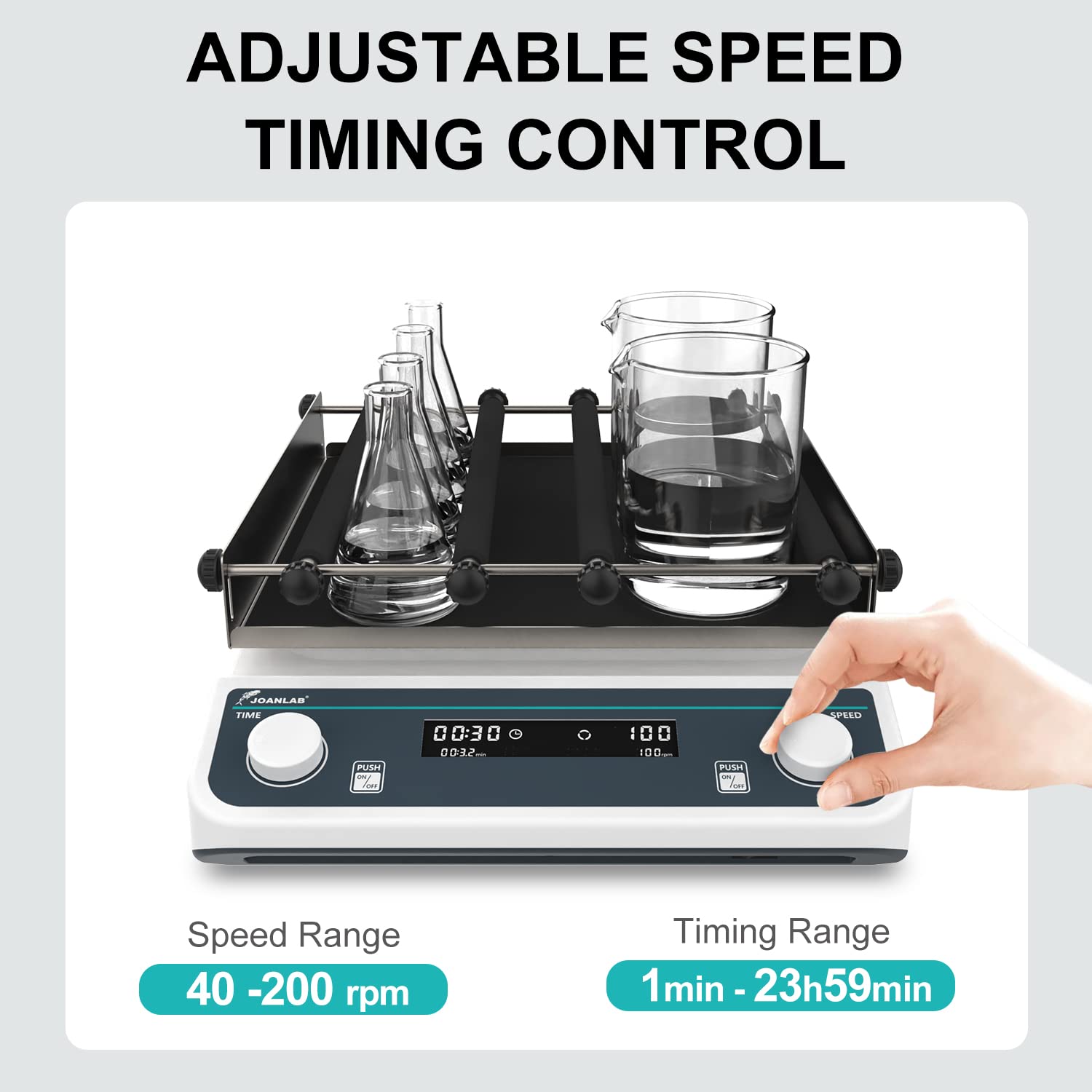 Snapklik.com : JOANLAB Lab Orbital Shaker Mixer 40-200rpm Adjustable ...