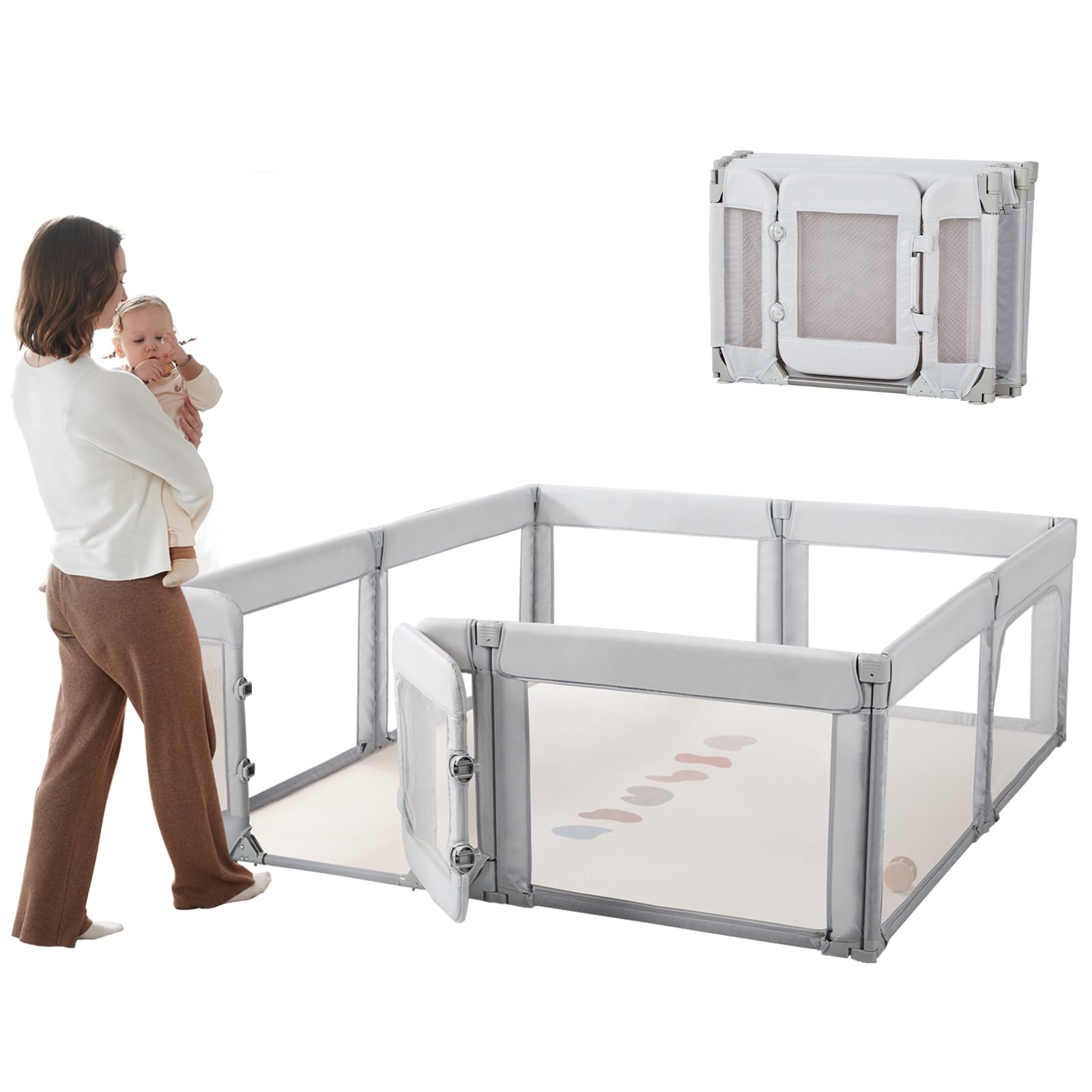 Amazon.com : Baby Playpen,Extra Large Playpen for Babies and Toddlers ...