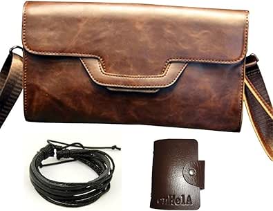 Amazon.co.jp: 〔 エンヘルア 〕 enHelA ショルダー バッグ ブリーフ ケース メンズ 紳士用 ビジネス セカンド ...