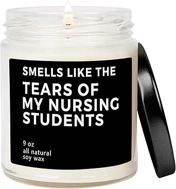 Amazon.com: Funny Nursing Instructor Soy Wax Amber Candle Preceptor ...