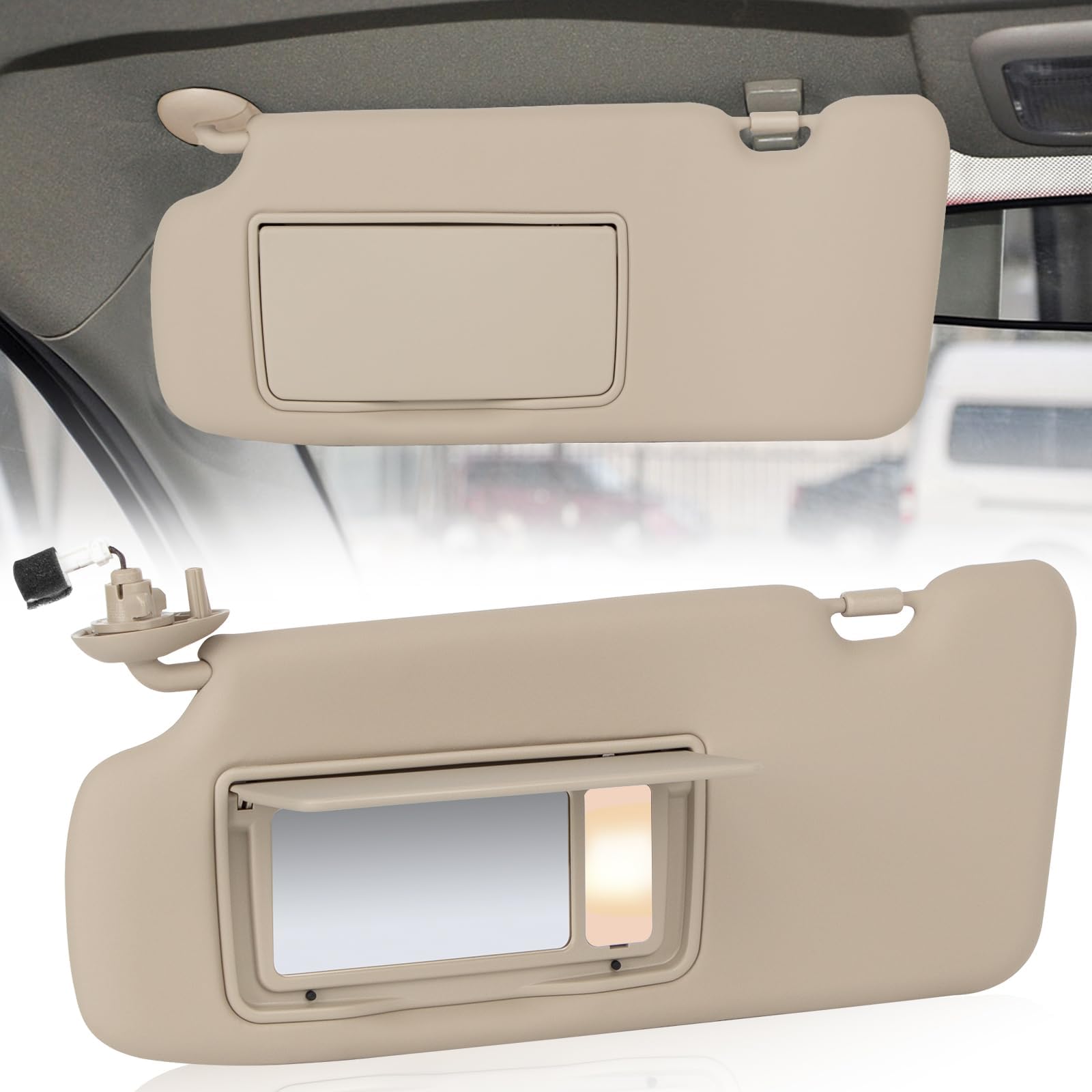Amazon.com: CNYGO Left Driver Side Sun Visor Compatible with Honda CRV ...