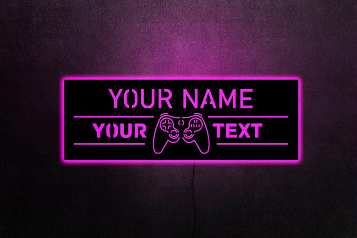 Custom Neon Gamer Tag - LED Sign for Gaming Zone Decor - Amazon.com