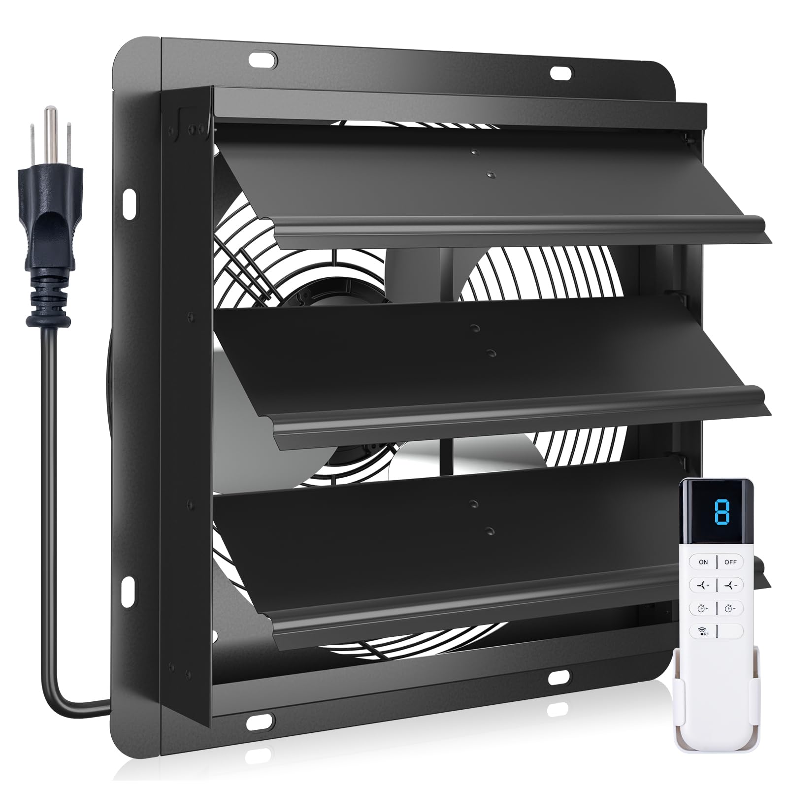 Addlon 12 Shutter Exhaust Fan Wall Mounted With Ec Motors | Desertcart ...