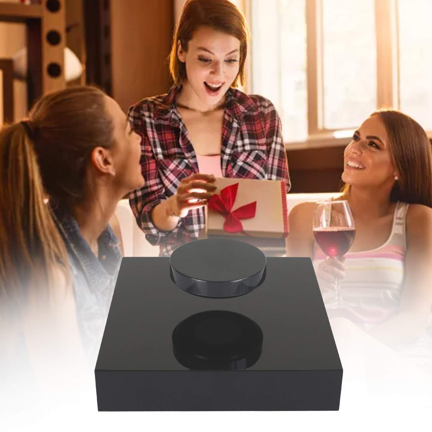 woodlev Magnetic Floating Rotating Levitating Platform Disk Holder ...