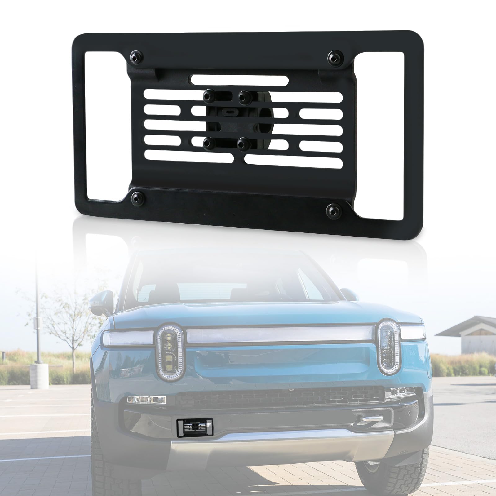 Amazon.com: Tow Hook License Plate for Rivian - Tesmirror Front Tow ...
