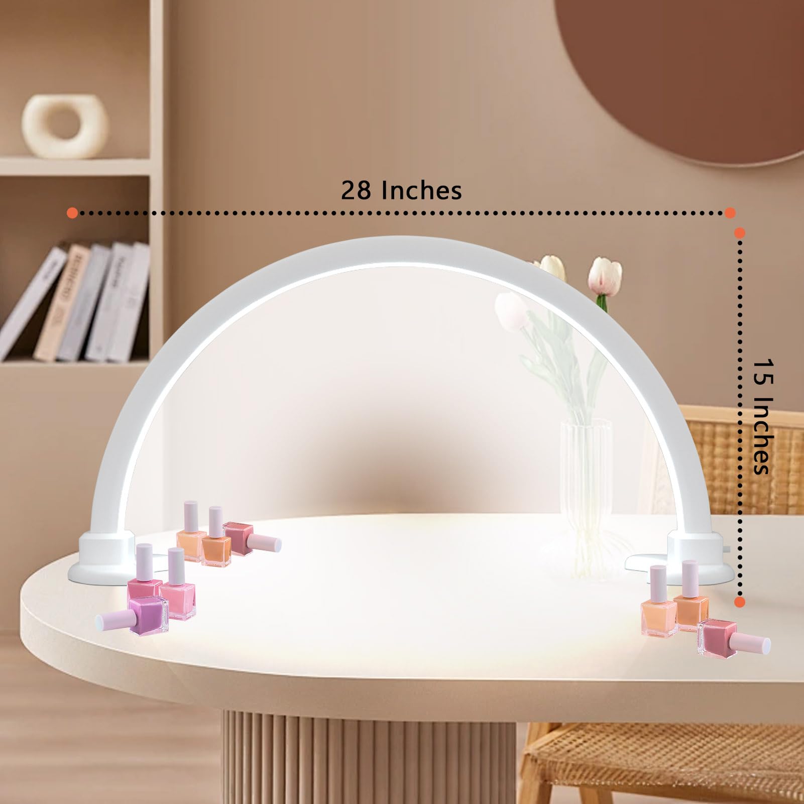 Snapklik.com : JIUYONG Super Bright Half Moon Light For Nail Desk ...