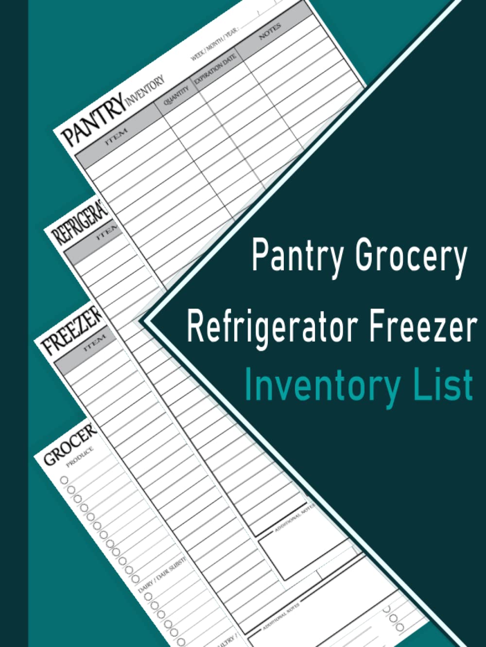 Buy Pantry Grocery Refrigerator Freezer Inventory List: Family Supplies ...