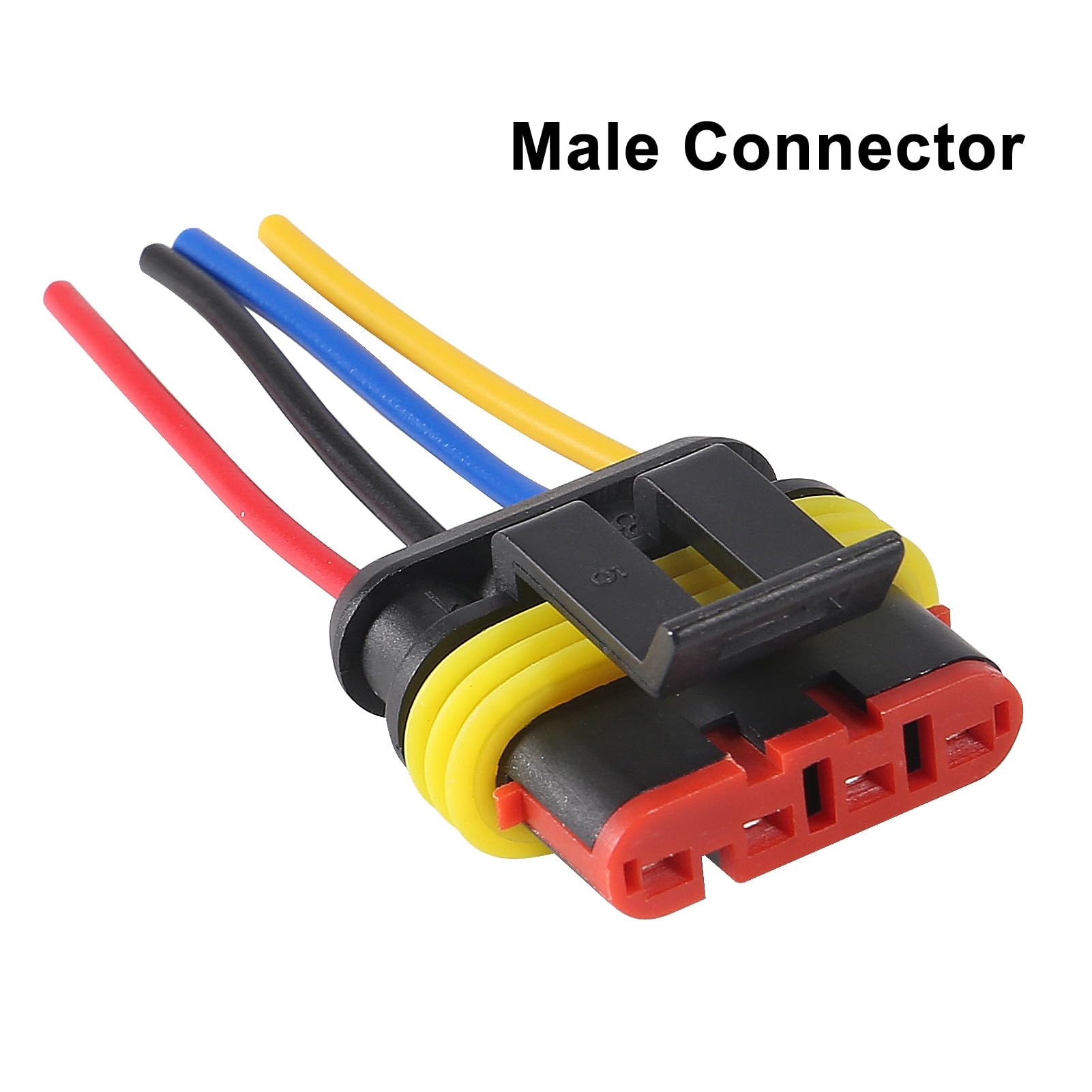 Snapklik.com : 8Pair 4Pin Connector Waterproof Electrical 4 Pin Plug ...