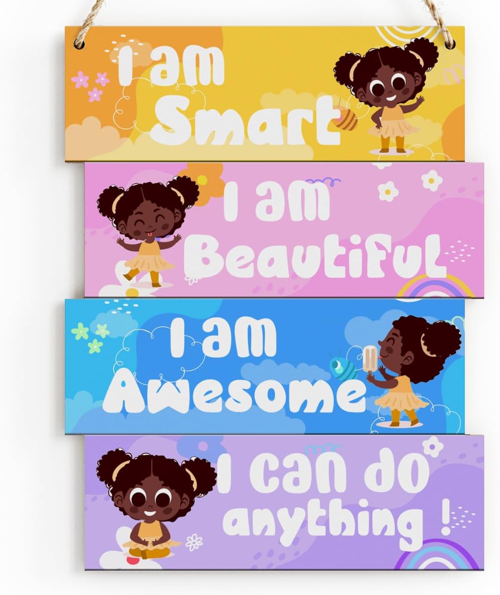 Amazon.com: Positive Affirmations Wall Decor for Bedroom Playroom ...