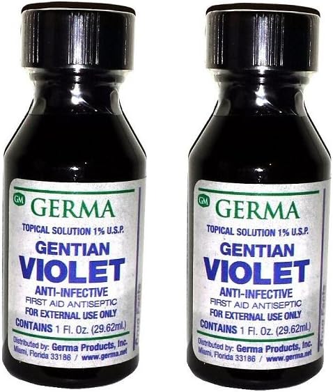 Gentian Violet First Aid Antiseptic Antibacterial Abrasions Violeta ...