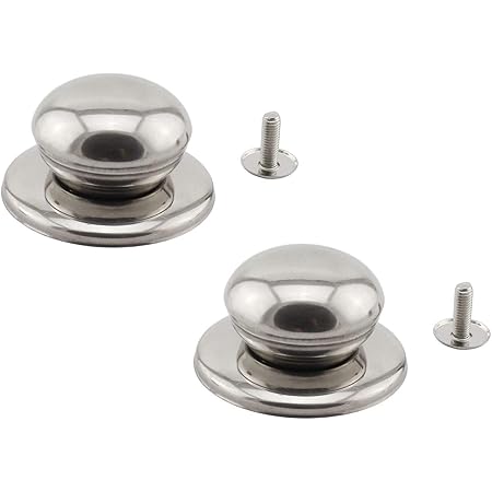 Amazon.com: PZRT 2-Pack Universal Pot Lid Cover Knob Handle,Stainless ...