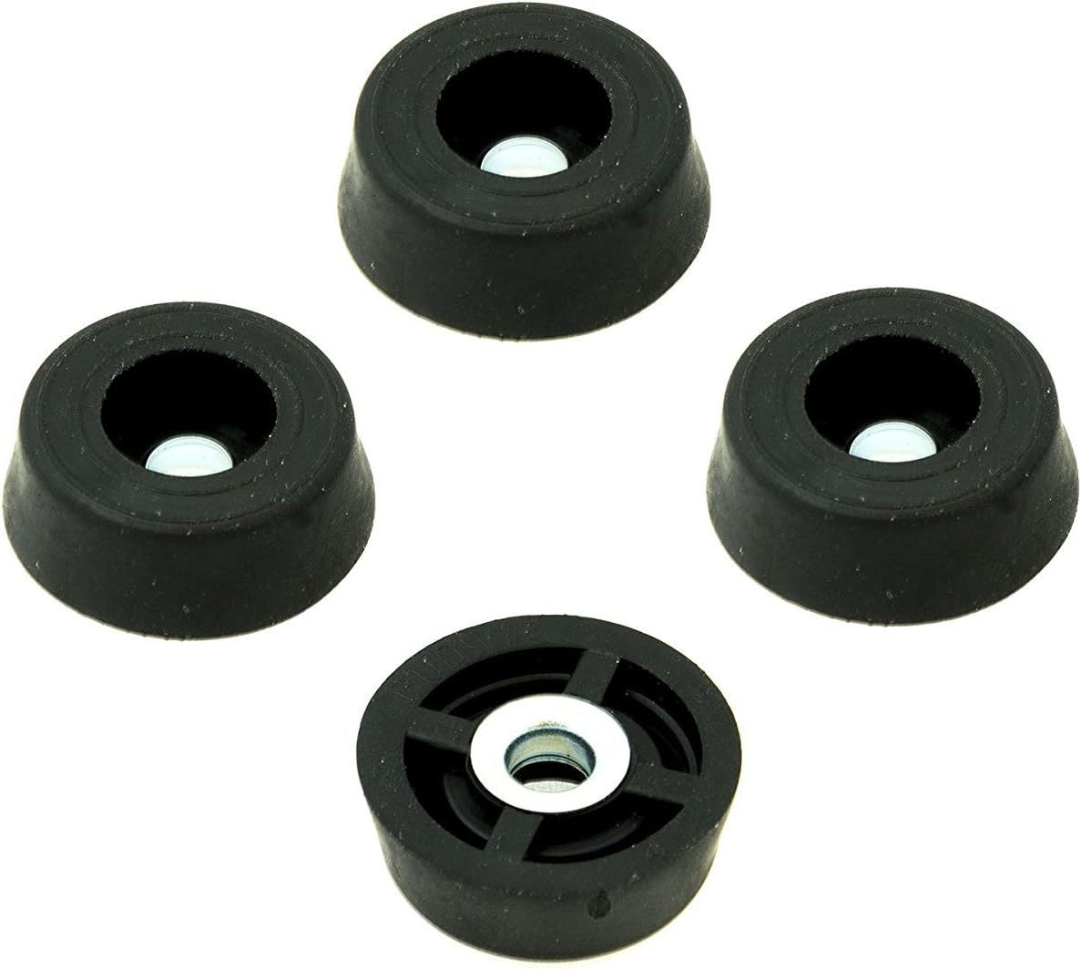 4 Small Soft Round Rubber Feet - .250 H X .671 D - Made in USA - Food ...