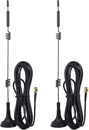 Amazon.com: Dual Band WiFi Antenna 2.4GHz 5GHz 5.8GHz 9dBi Magnetic ...