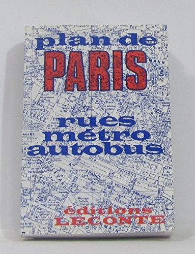 Plan de Paris, rue, métro et autobus : Leconte: Amazon.fr: Livres