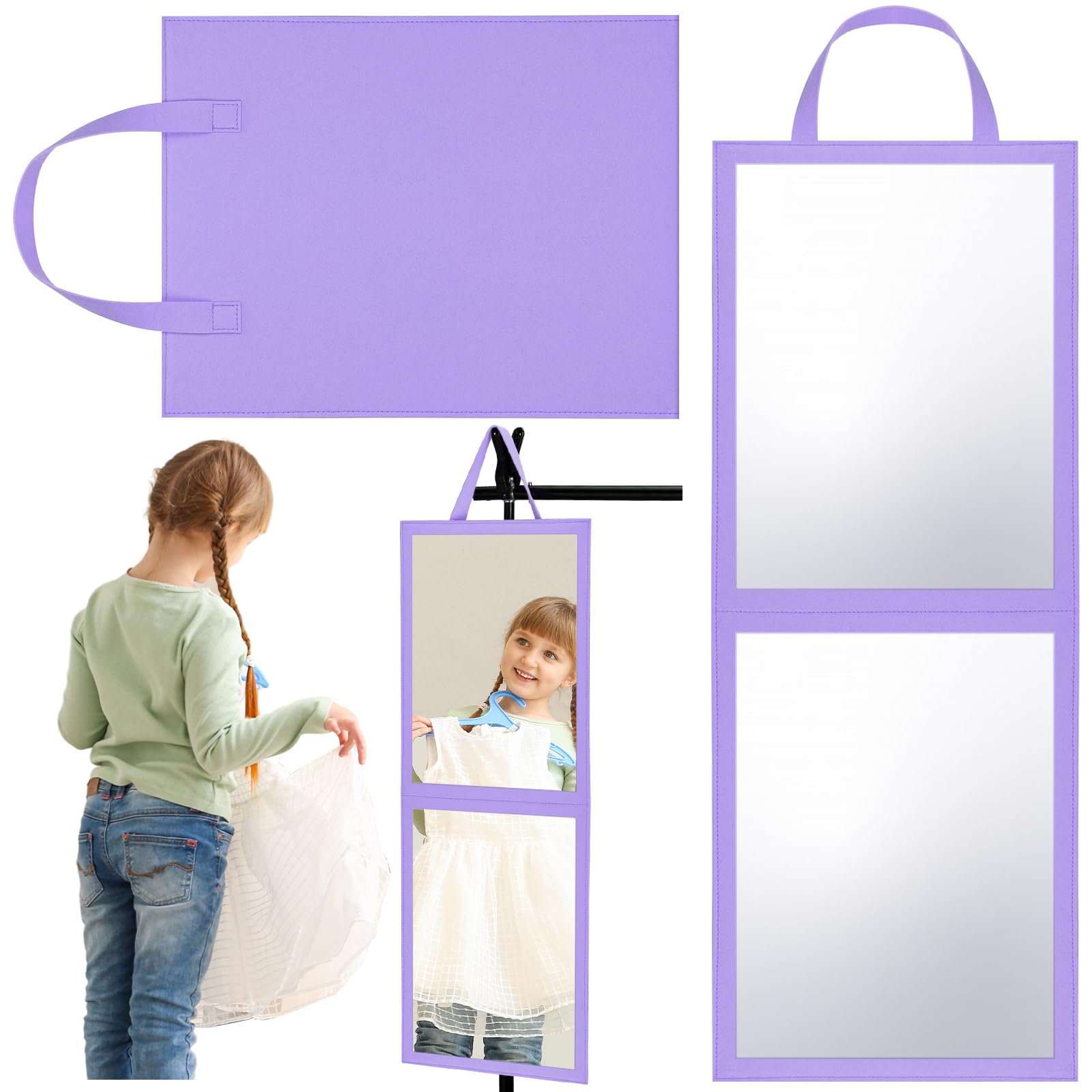 Amazon.com - GlikCeil Travel Foldable Full Length Mirror 33.5 x 13.4 ...