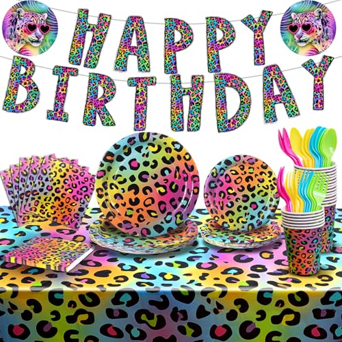 Neon Animal Print Decorations