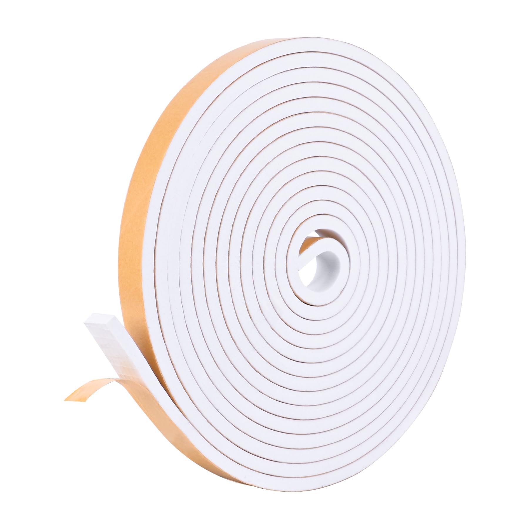 Self Adhesive Foam Tape Weatherstrip 1/2in x 1/4in x 8.5Ft High Density ...