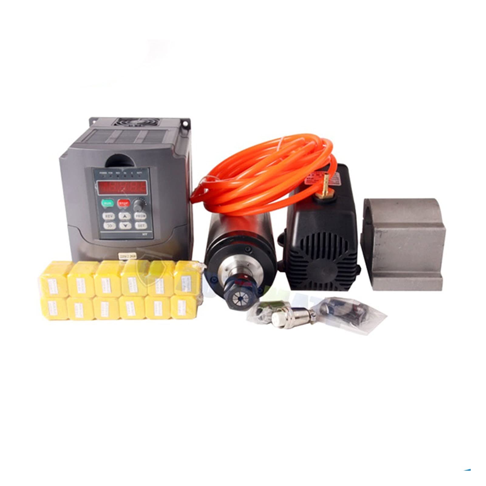 Buy VFD 3KW Spindle Kit 3kw Water- Cooled Spindle Motor+ 3KW VFD+ 100m ...