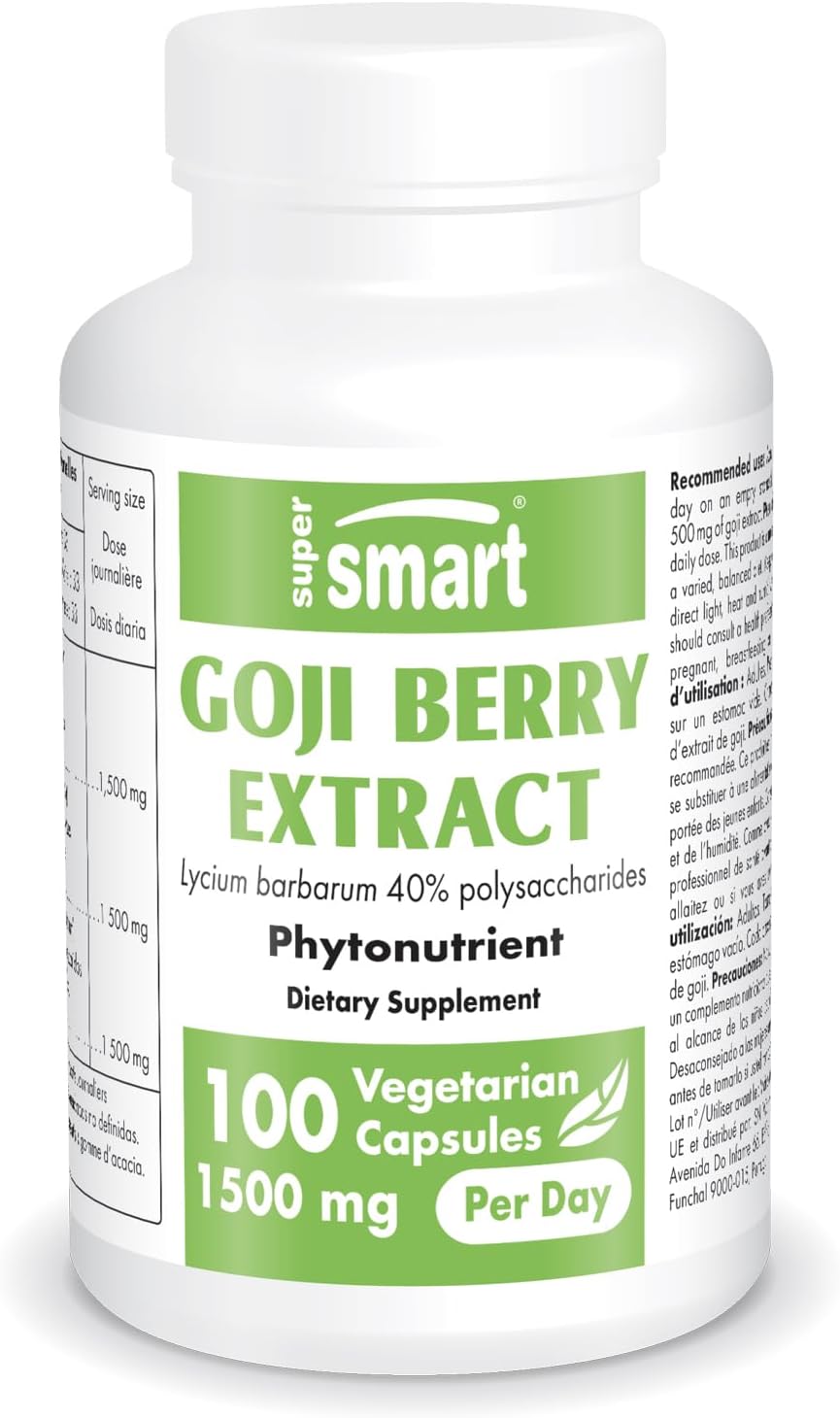 Amazon.com: Supersmart - Goji Berry Supplement (Wolfberry) 1500 mg per ...
