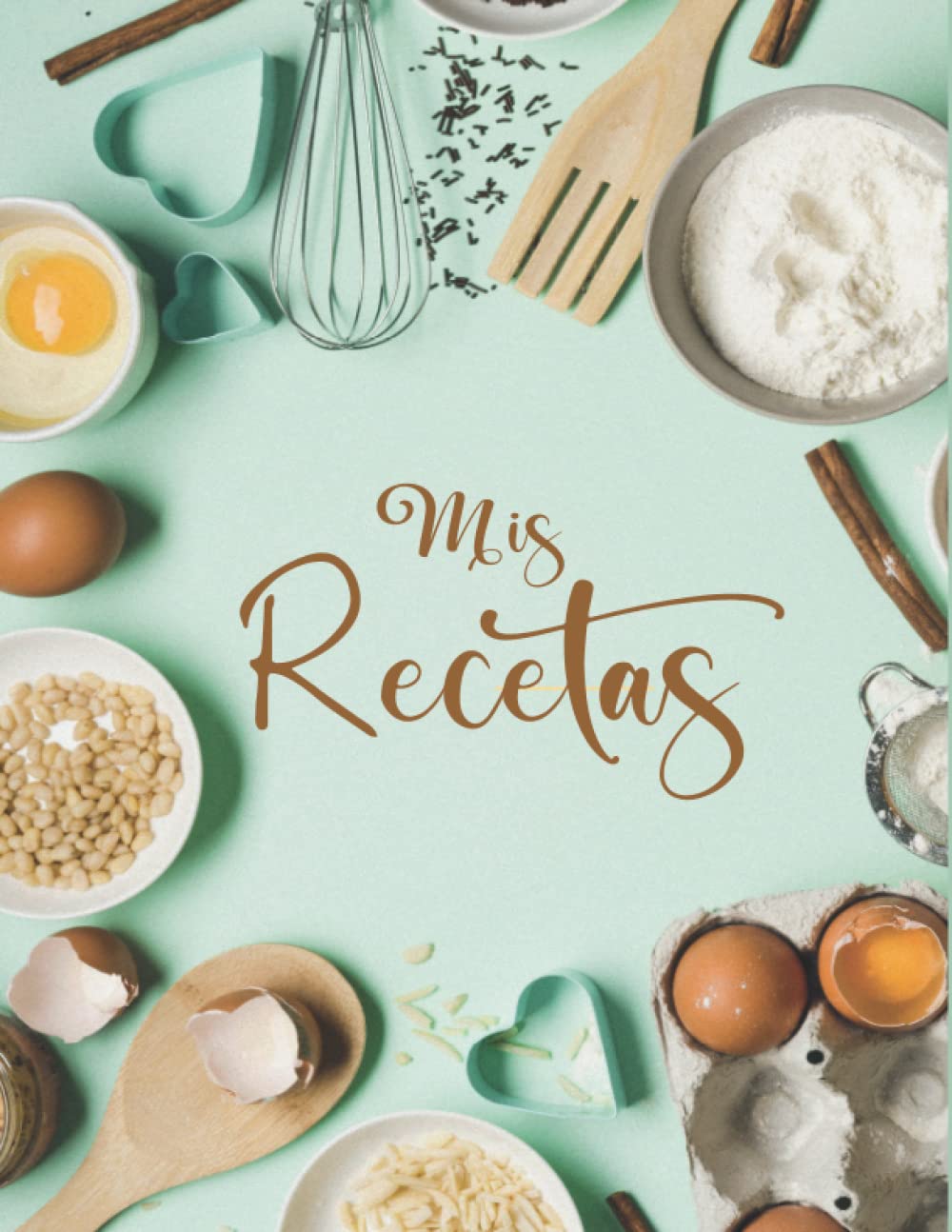 Amazon.com: Mis Recetas: Recetario de cocina para escribir | Cuaderno ...