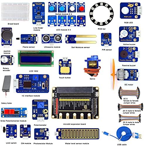 Micro:Bit Sensor Starter Kit Microbit Development Expansion Board ...