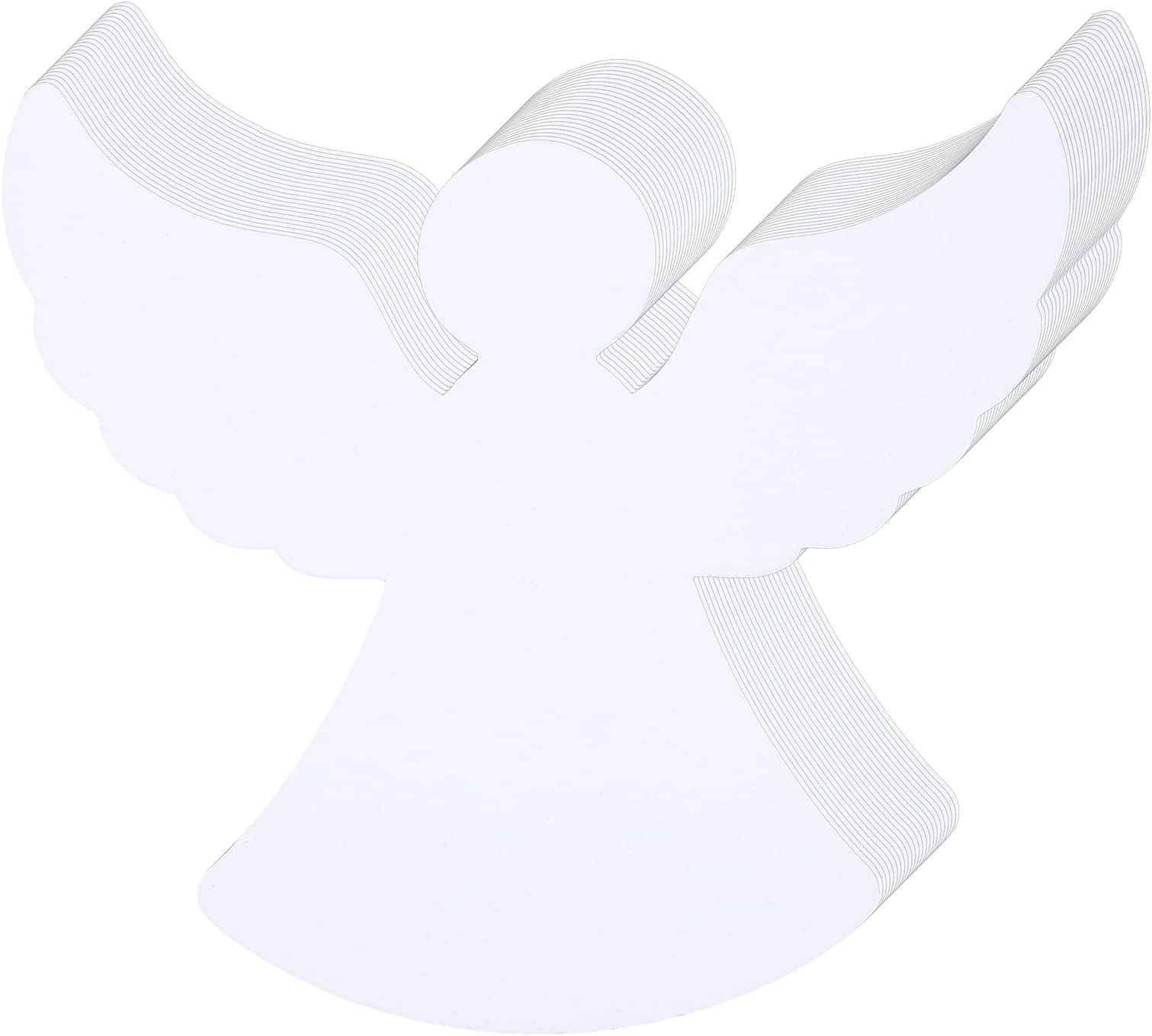 Amazon.com: 72 Pcs Angel Cutouts Paper Angel Shapes Christmas Angel ...