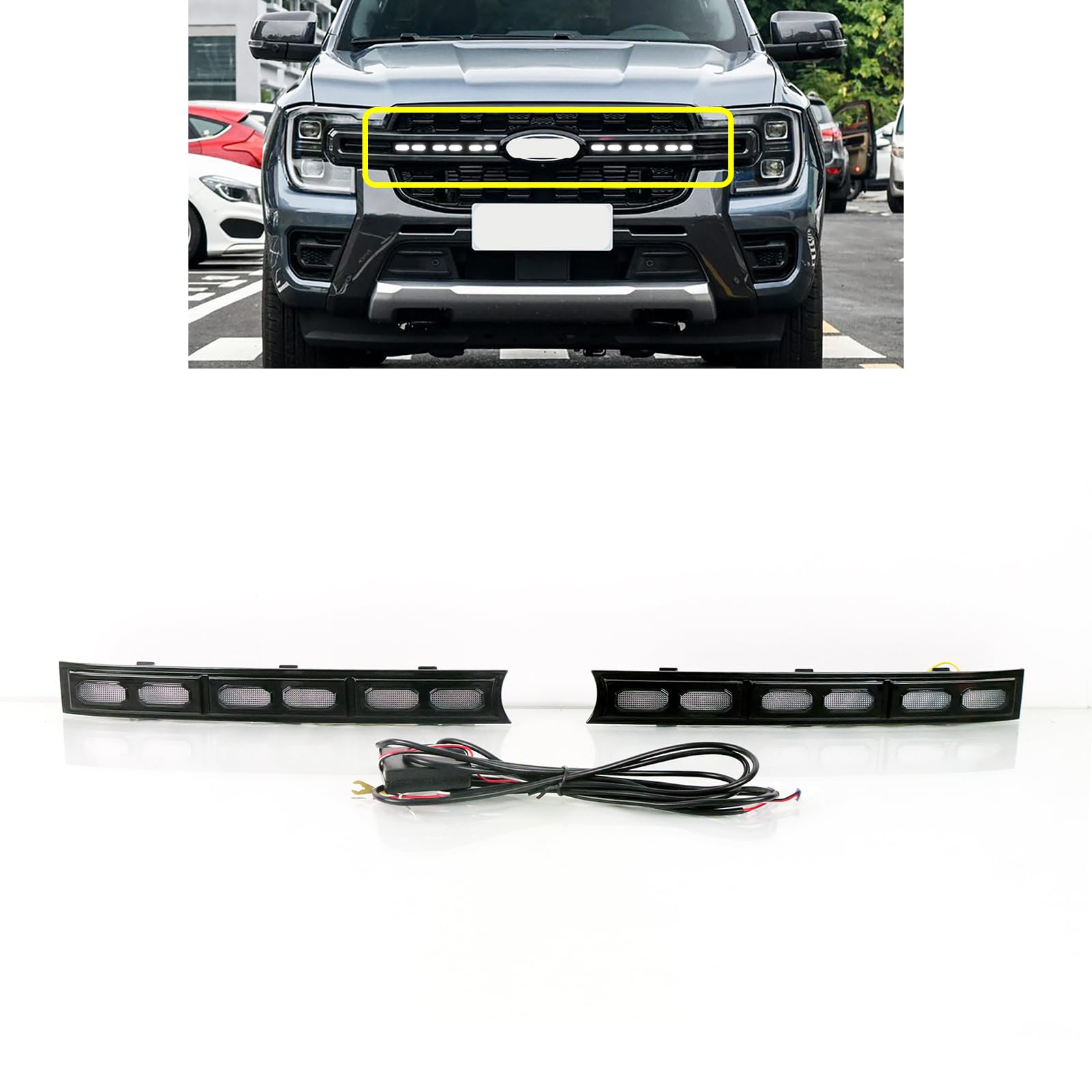 Amazon.com: ECAHAYAKU Front Bumper Turn Signal Light Grille Light ...