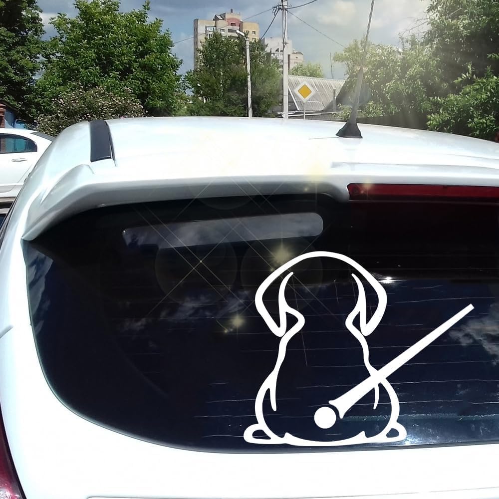 Amazon.com: Reflective White Rear Wiper Decal Dog Stickers for Cars ...