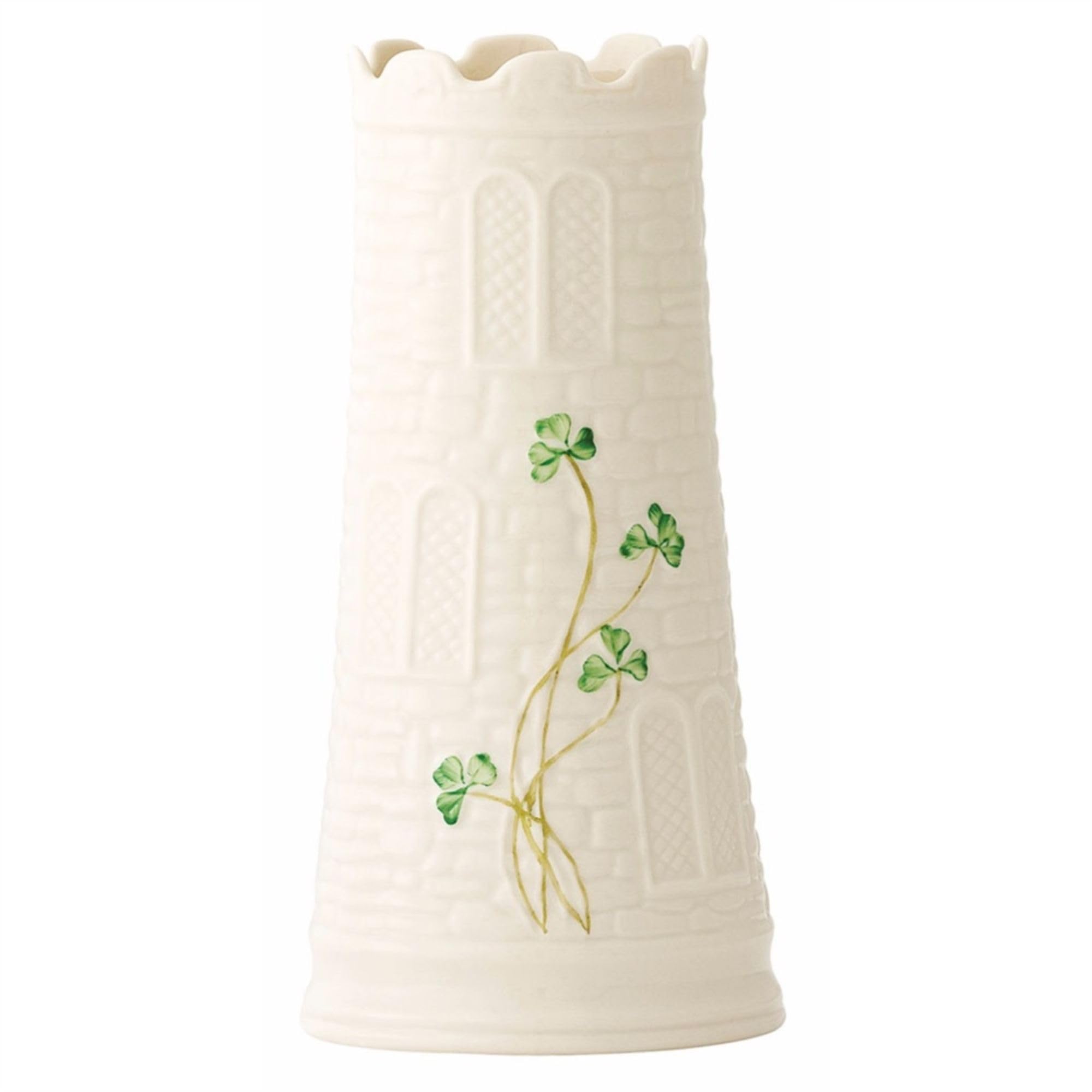 Belleek Classic Castle Vase - Handmade Porcelain Aesthetic Flower Vase ...