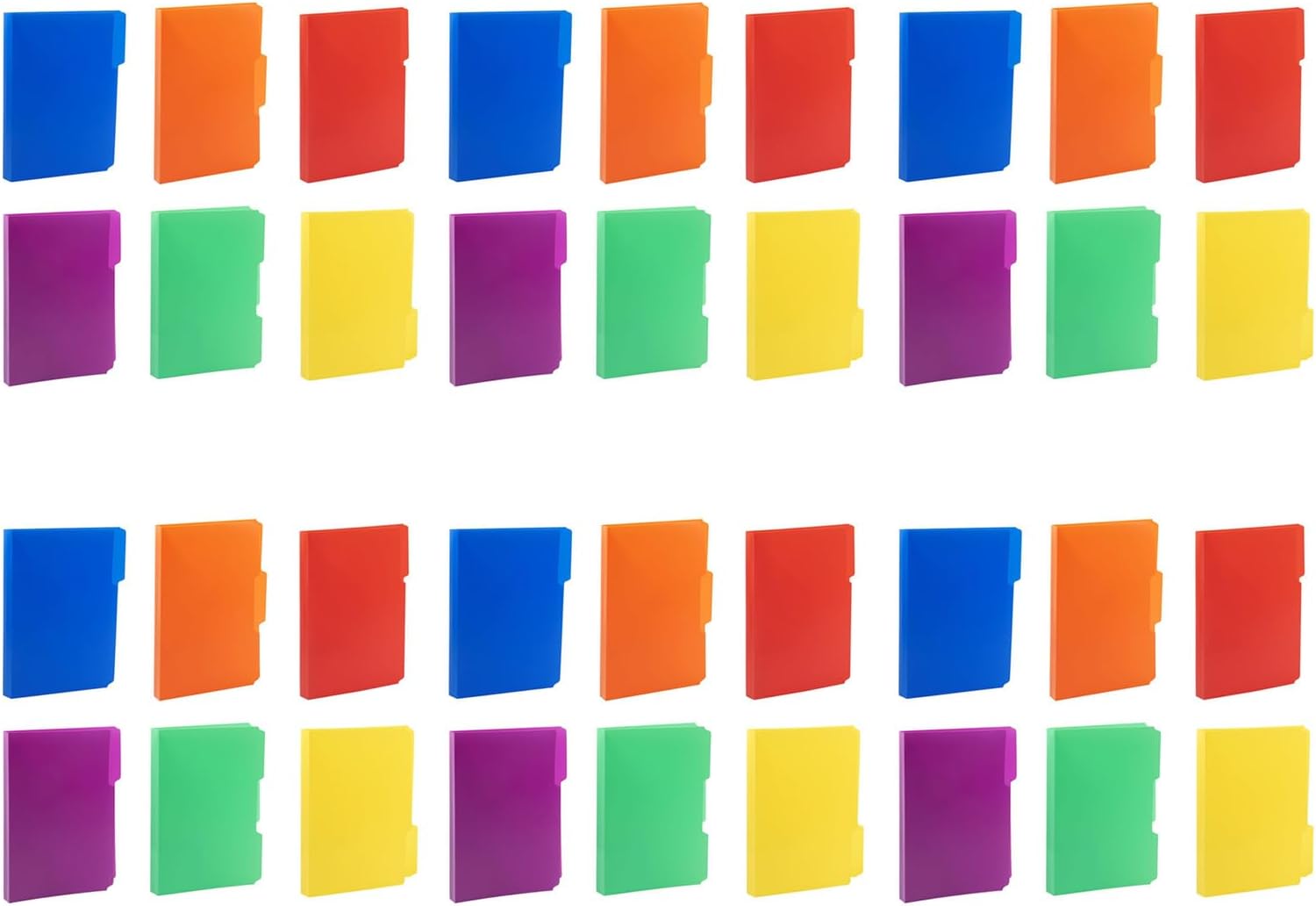 Amazon.com : 6/18/36Pack A4 Plastic Folders with Macaron Colors for ...