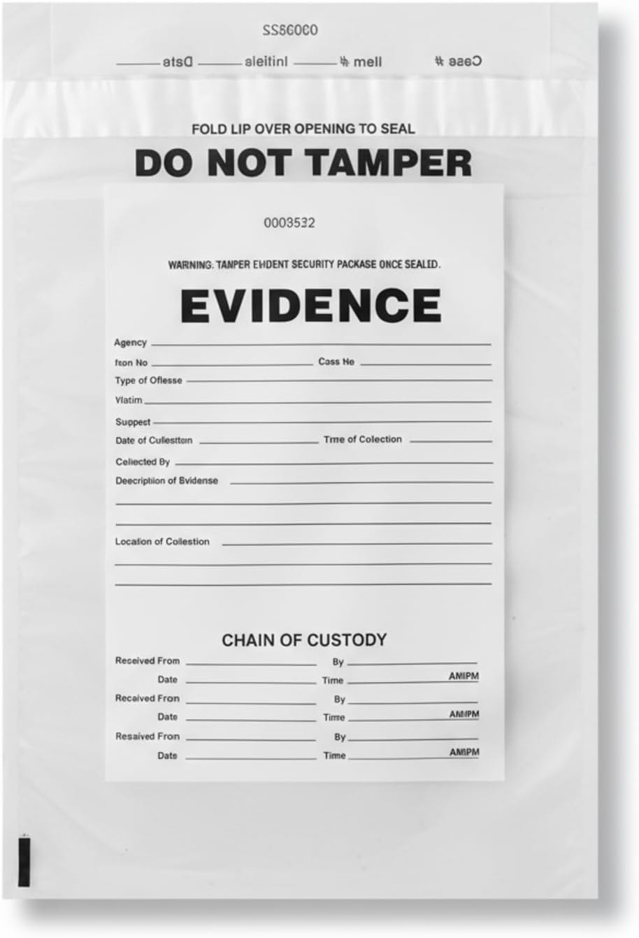 Amazon.com: Colarr 100 Pack Evidence Bags 12 x 16 Inches Large ...