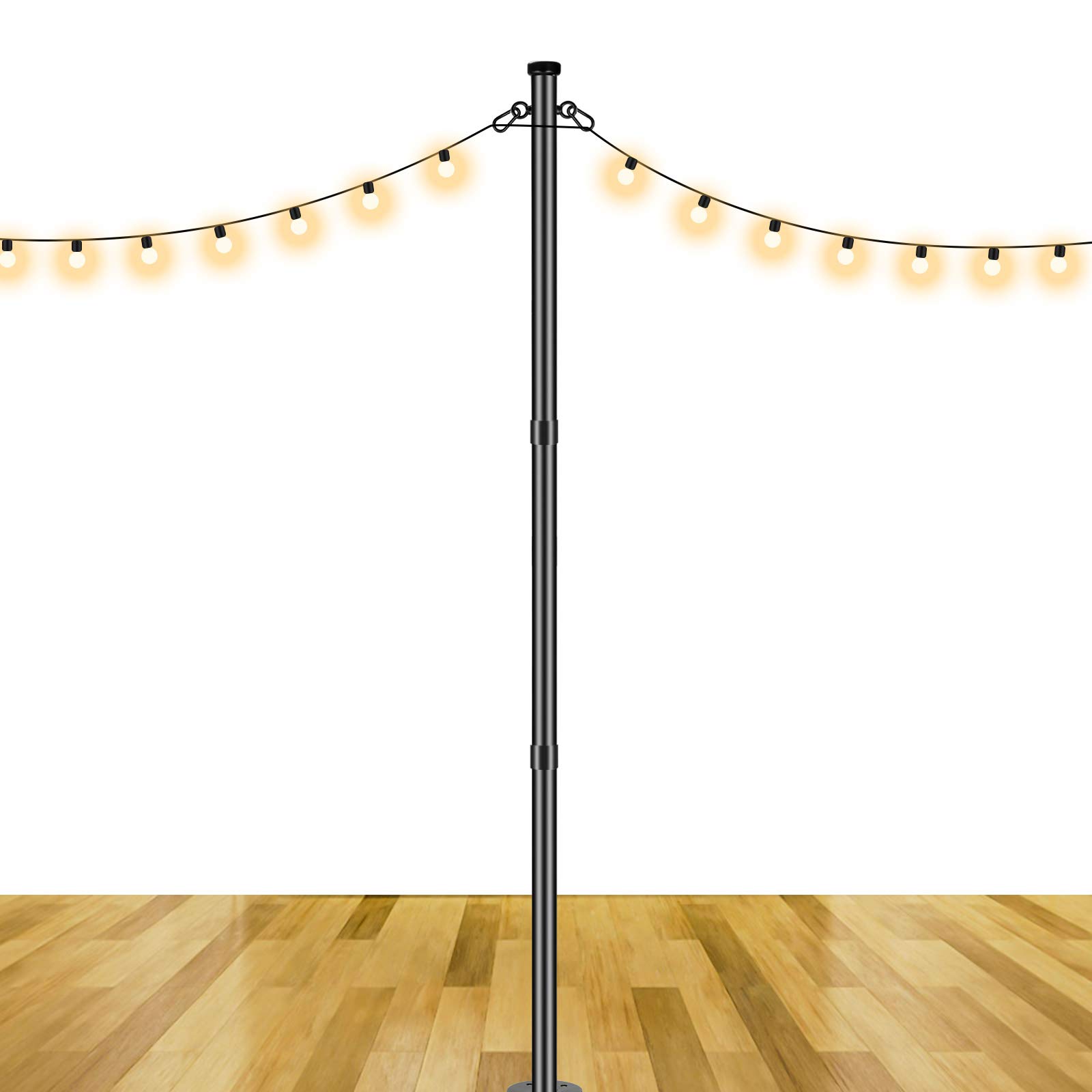 Buy Deryuner 1pcs Outdoor Lights Pole Stand 8ft Sturdy Segmented ...