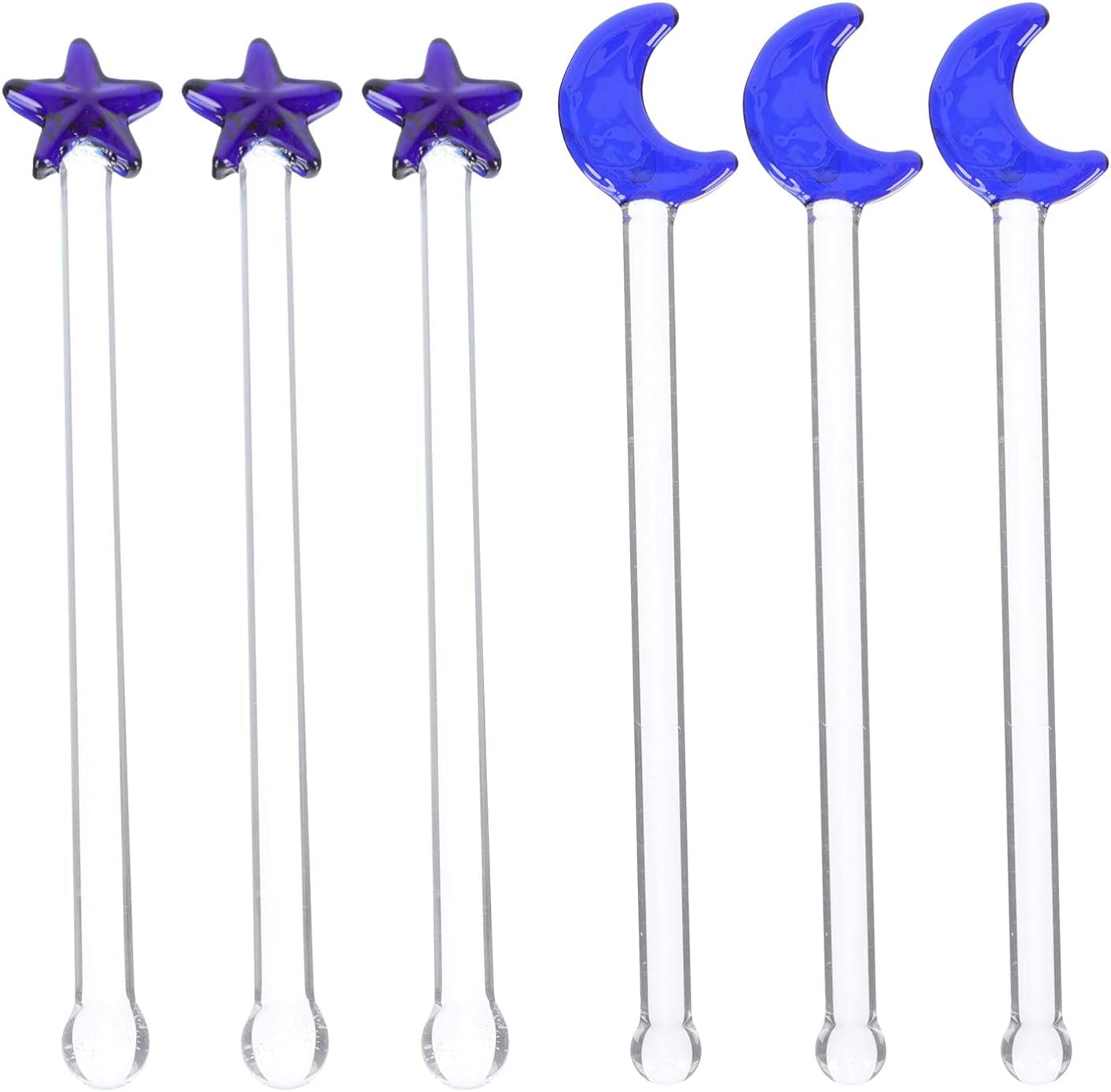 Amazon.com | DOITOOL 5PCS Glass Swizzle Sticks for Cocktails Drinks ...