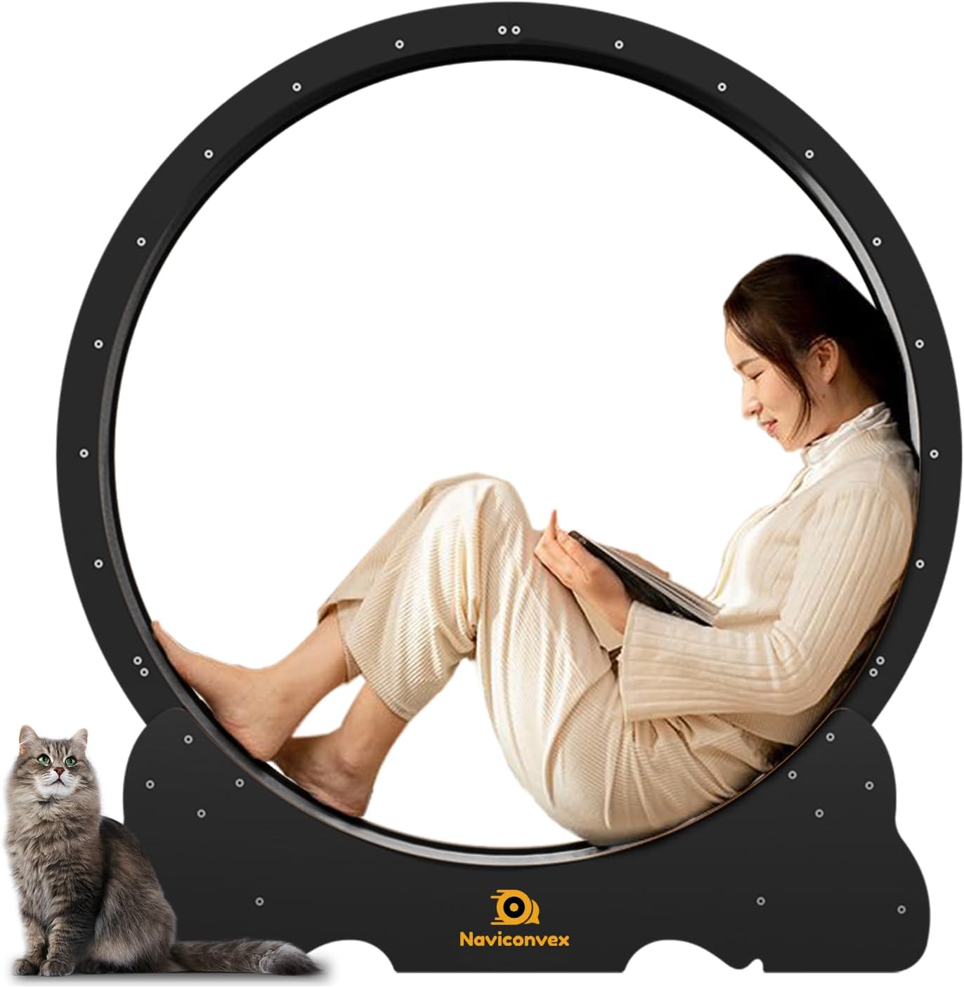 Naviconvex katzenlaufrad laufrad Katze Laufen super leise Katzen laufrad laufrad für Katzen ...