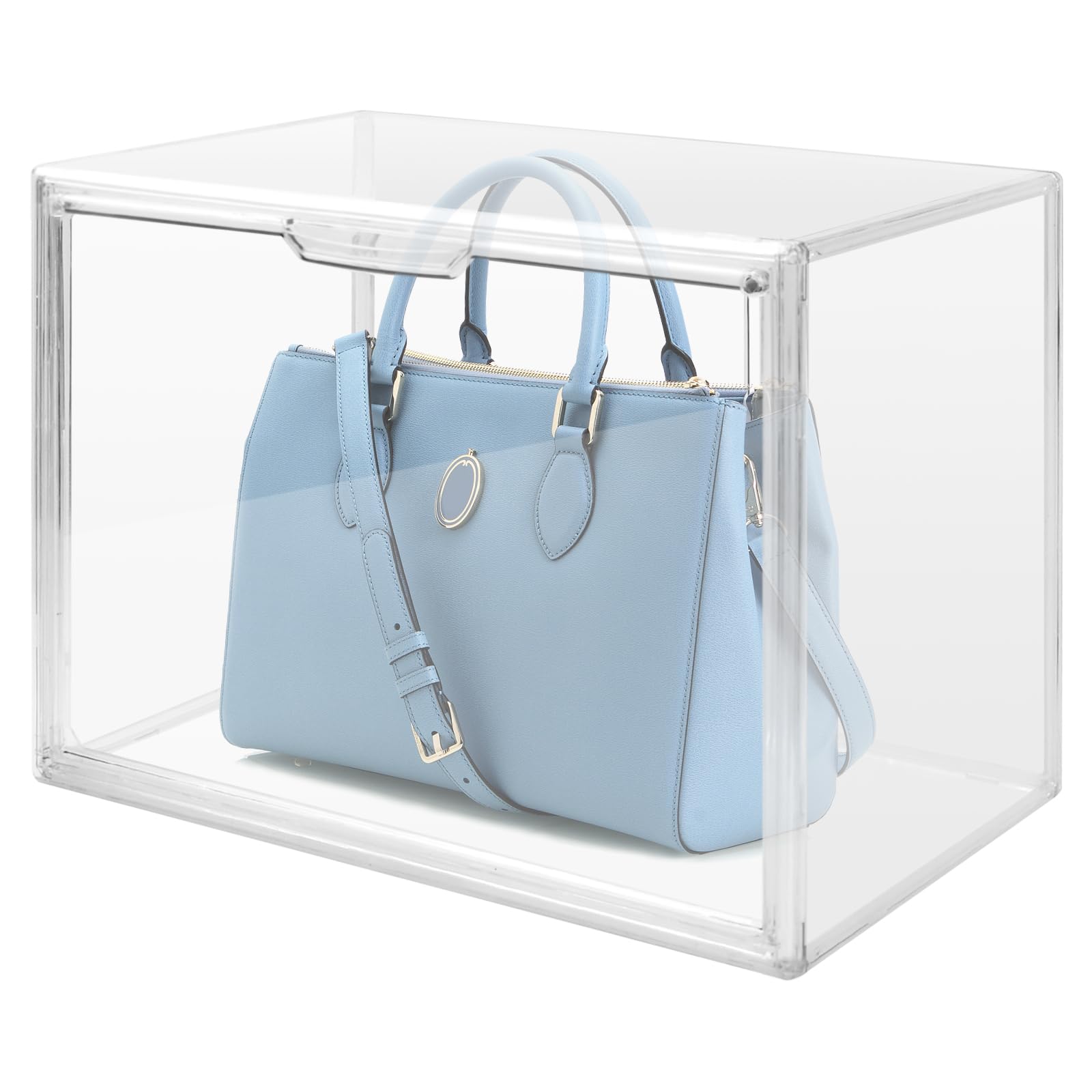 Plastic Handbag Storage Organizer, Storage Boxes Drawer Clear Organiser ...