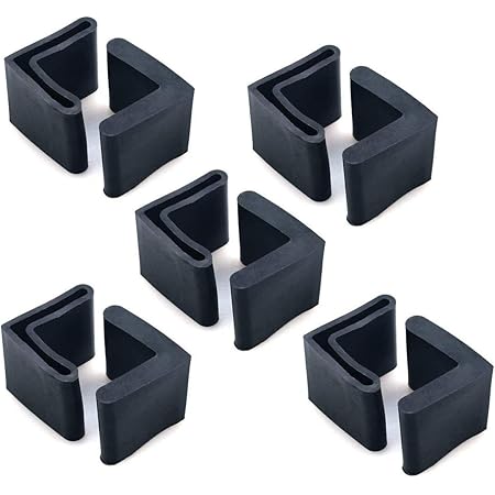 Amazon.com: uxcell Furniture Angle Iron Foot Pads L Shaped Rubber Leg ...