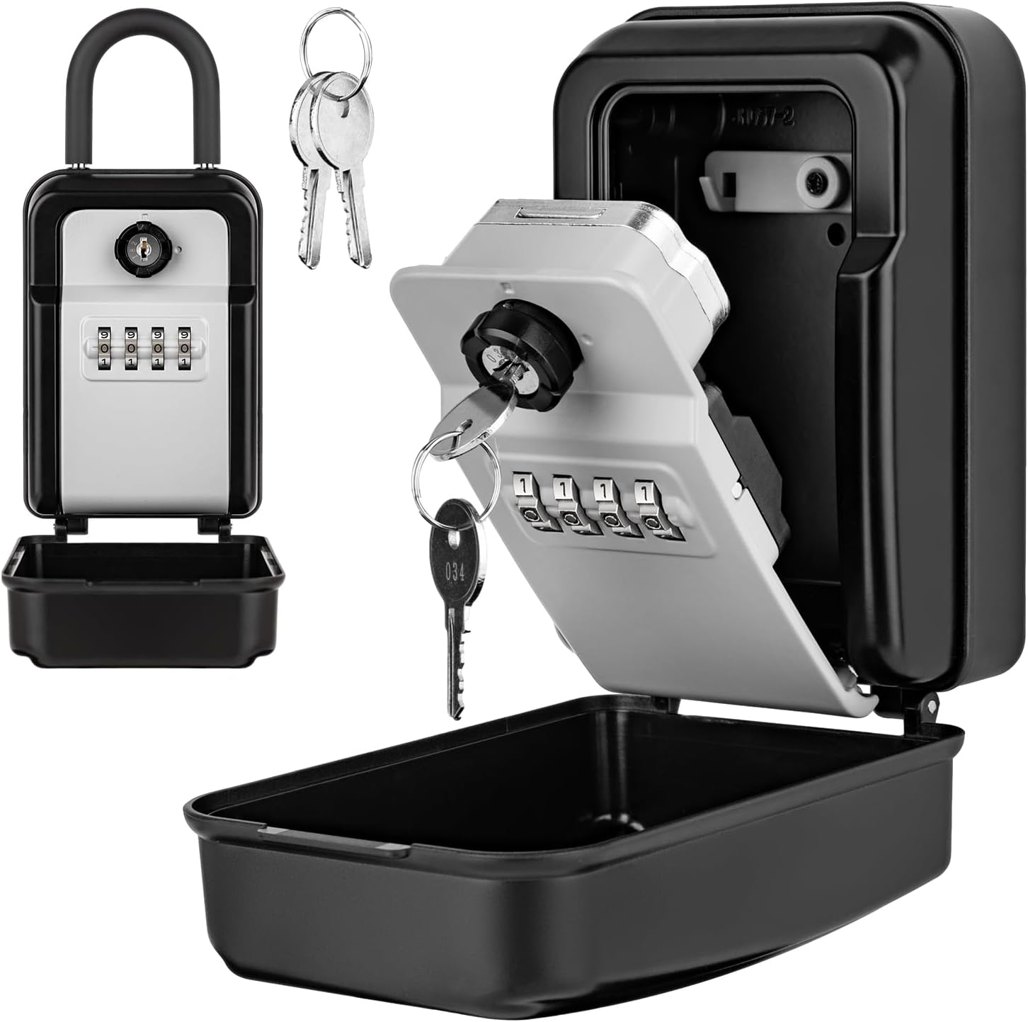 Faneam Key Safe with Number Code Key Safe 4 Digit Key Safe Outdoor ...