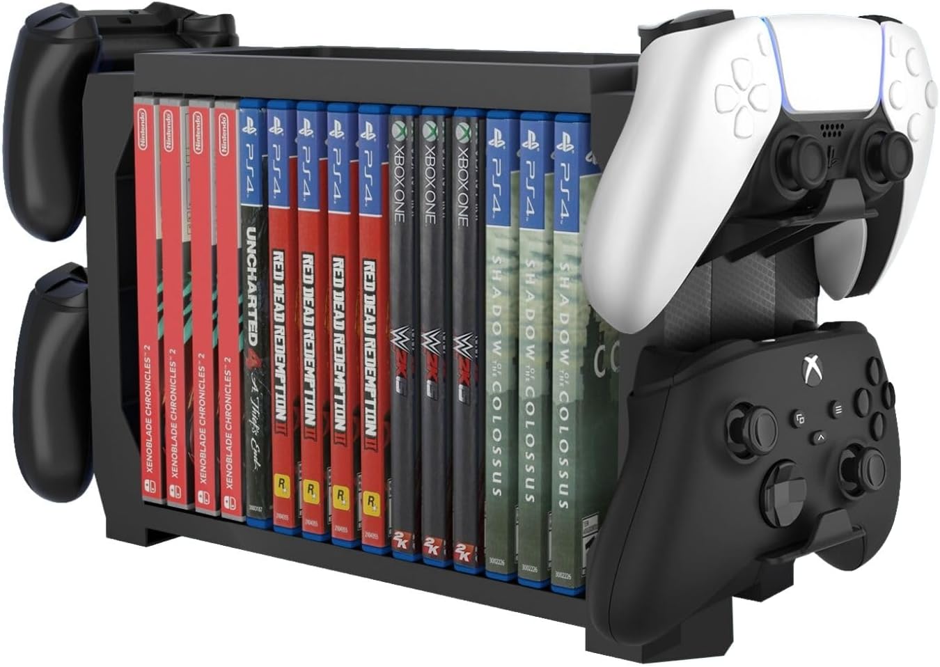 Amazon.com: ADZ Universal Game Holder – 23 Game Storage Tower Rack for ...