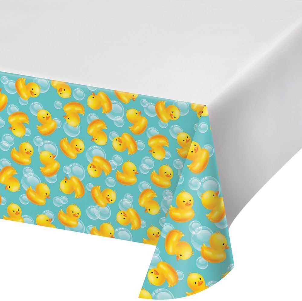 Amazon.com: Creative Converting Border Print Plastic Tablecover ...